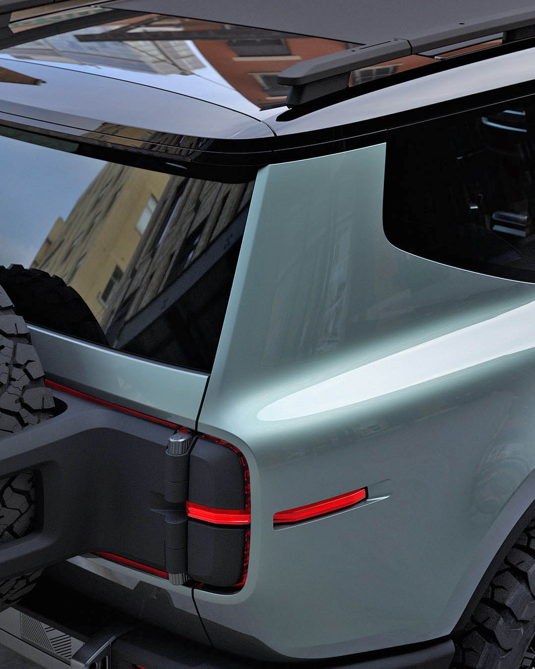 New Scout Traveler Color "Pacific Mist" teaser | Scout Motors EREV ...